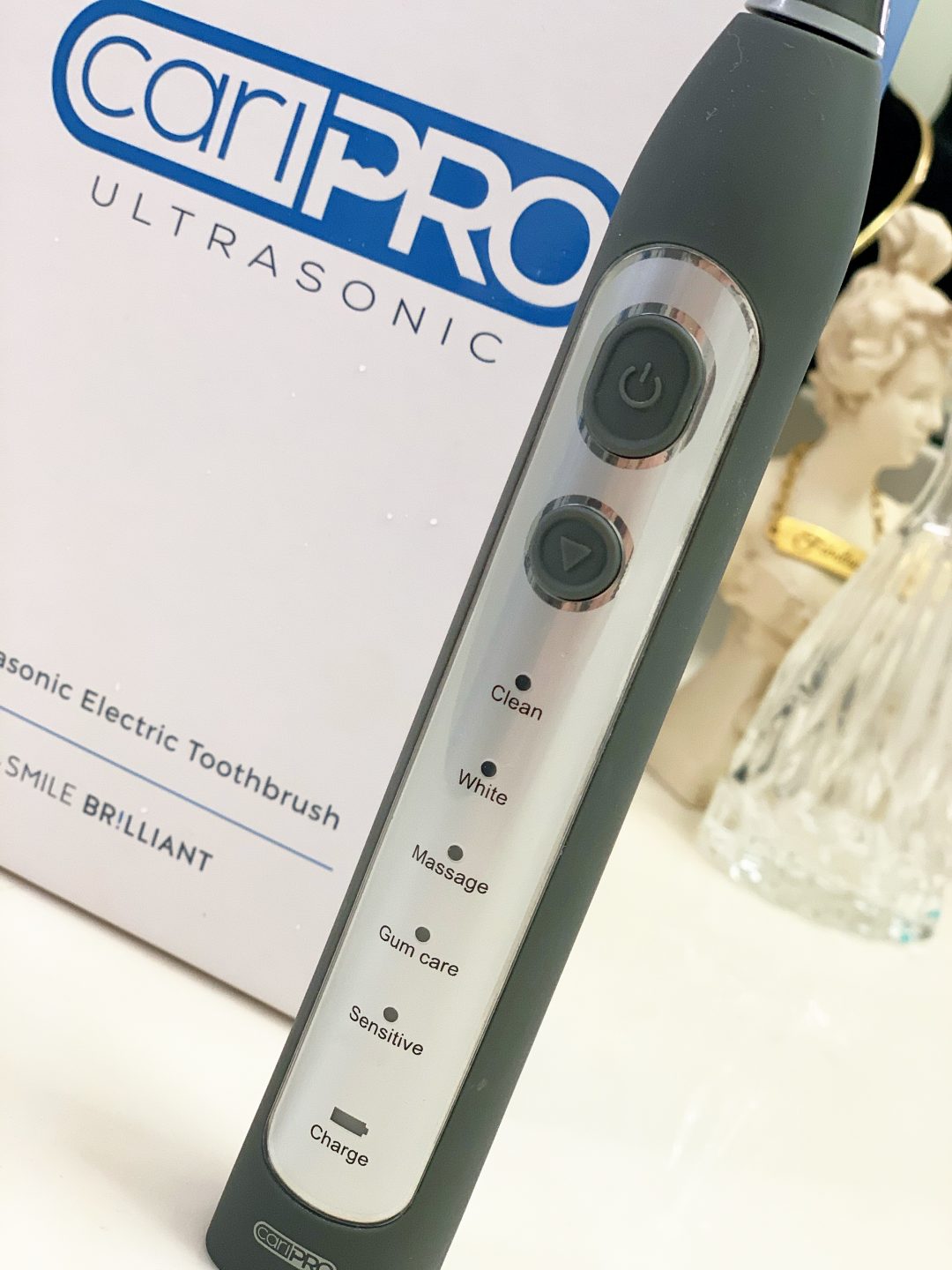 Smile Brilliant with CariPro Ultrasonic Electric Toothbrush – Tess Hammock